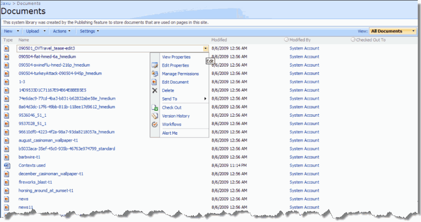 MOSS 2007中将Documents Library转换为DataView Webpart - Jaxu - 博客园